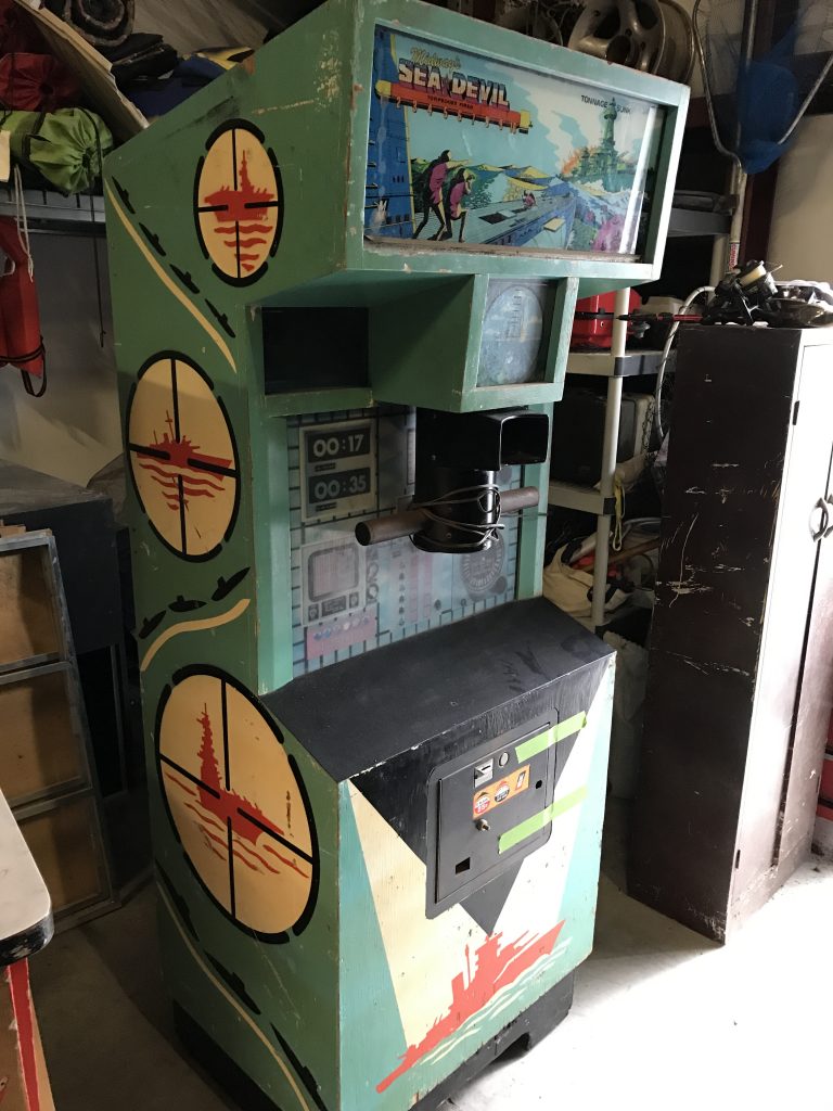 SOLD - 1970 Midway Sea Devil Arcade - Pinball Restorations, LLC.