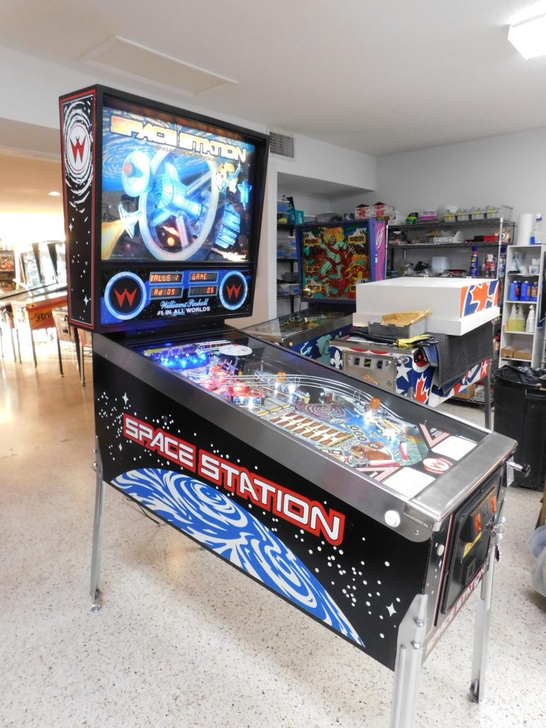 SOLD - 1987 Williams Space Station (#1) - Pinball Restorations, LLC.