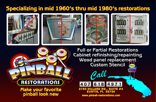 Restoration Process - Pinball Restorations, LLC.