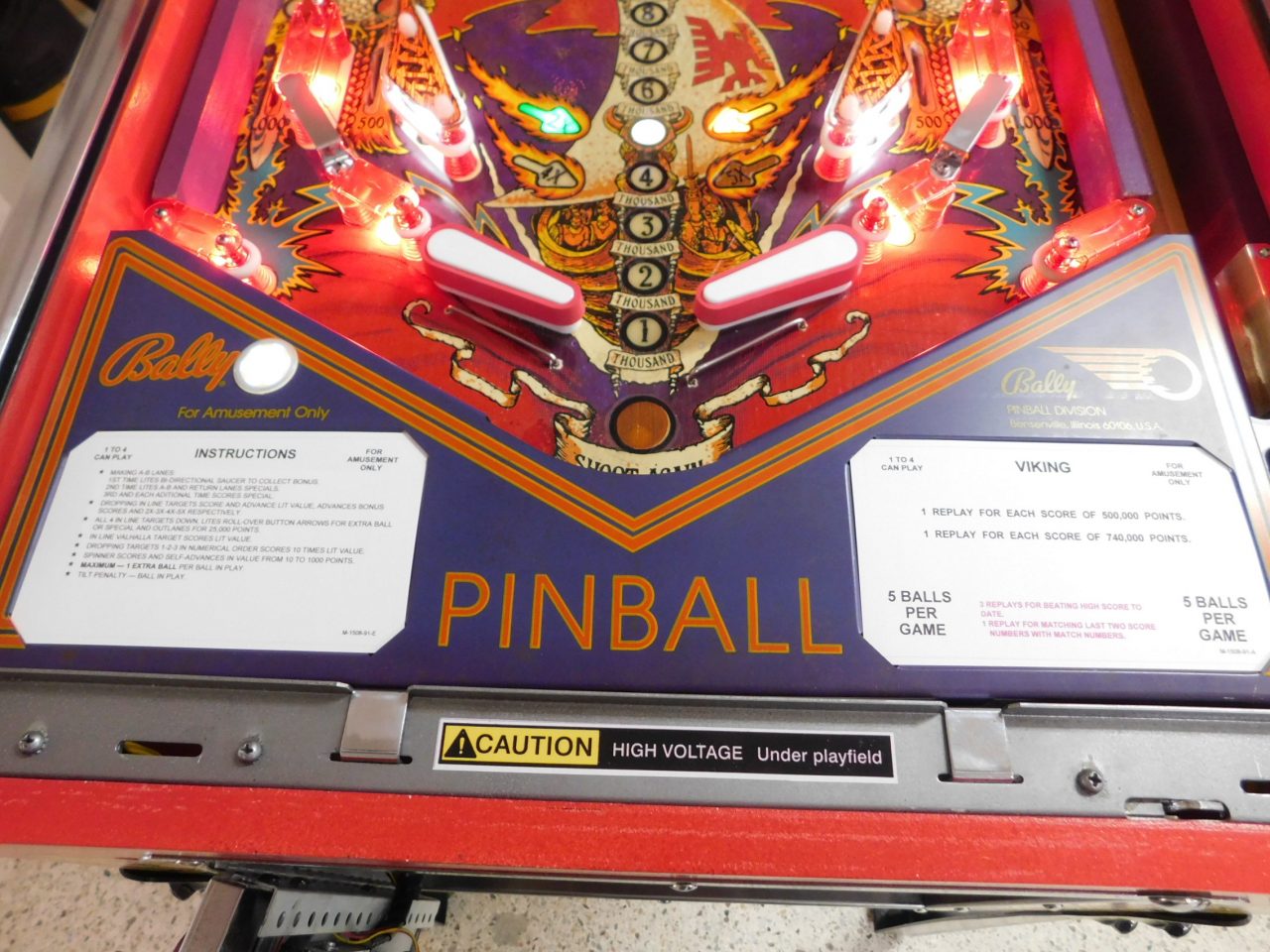 CUSTOMER RESTORATION - 1980 Bally Viking (#2) (repainted cabinet ...