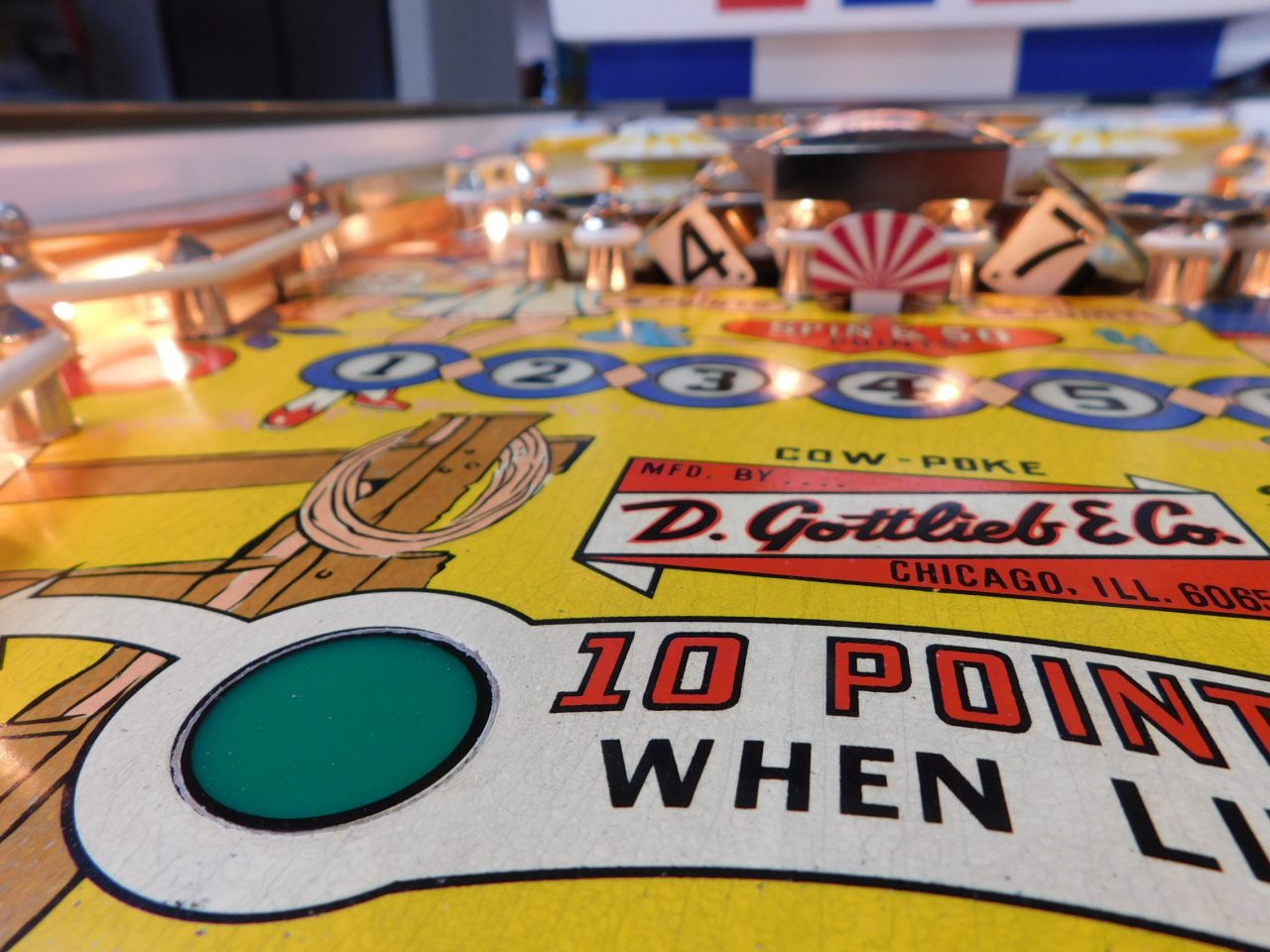 CUSTOMER RESTORATION - 1965 Gottlieb Cow Poke (repainted cabinet ...