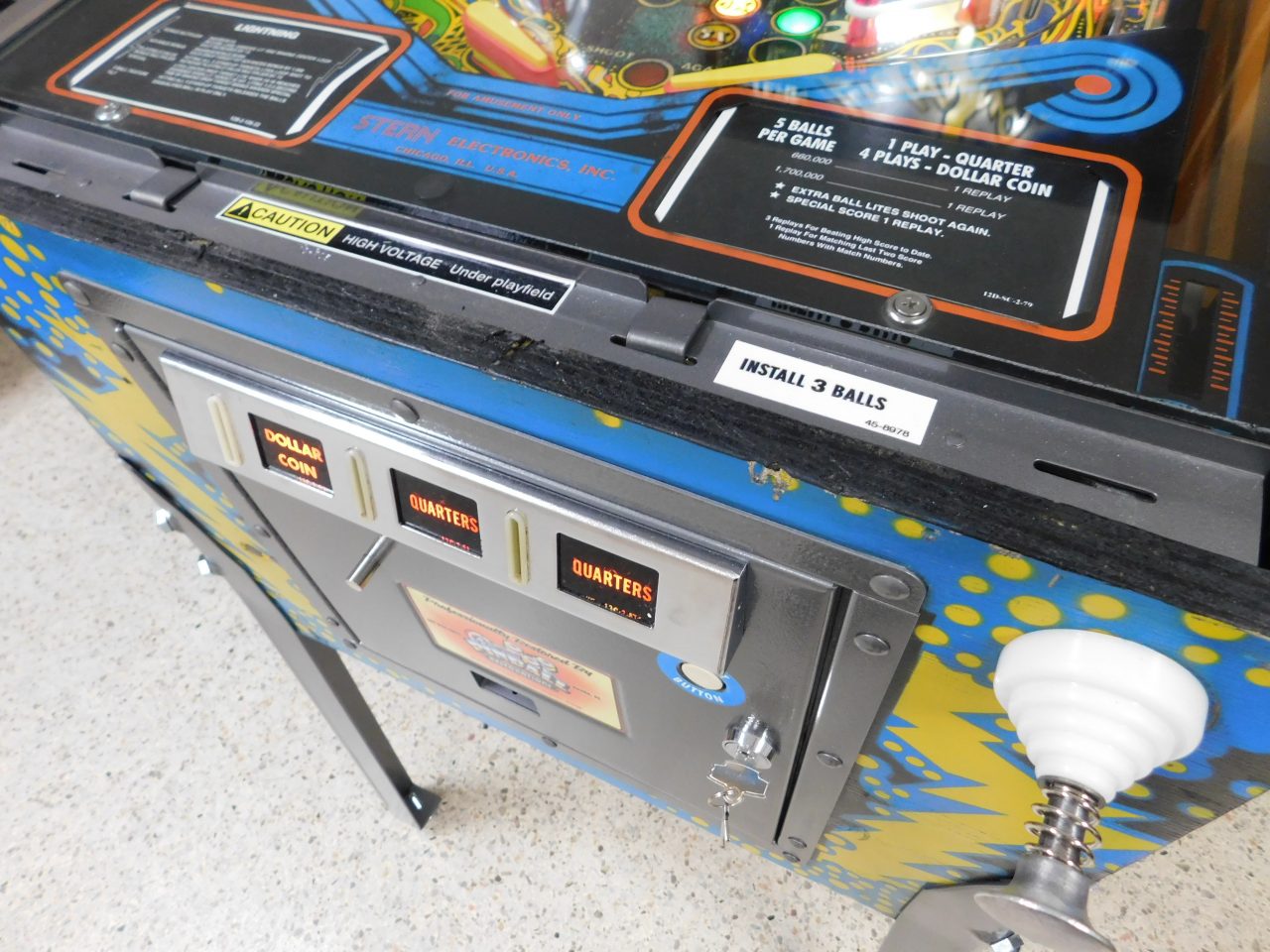 SOLD - 1981 Stern Lightning - Pinball Restorations, LLC.
