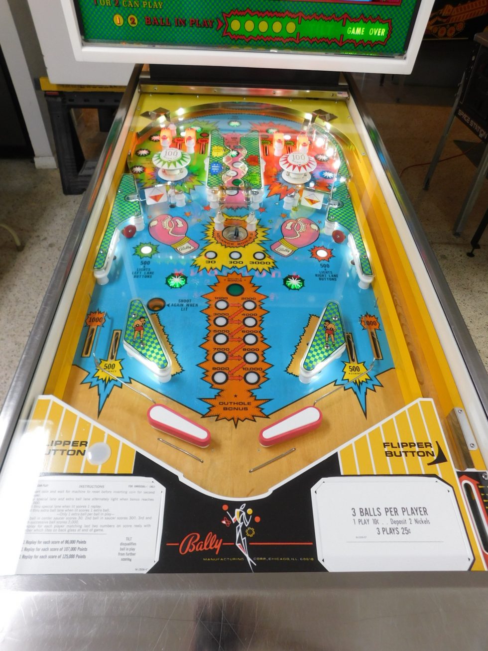 CUSTOMER RESTORATION - 1975 Bally Knockout - Pinball Restorations, LLC.