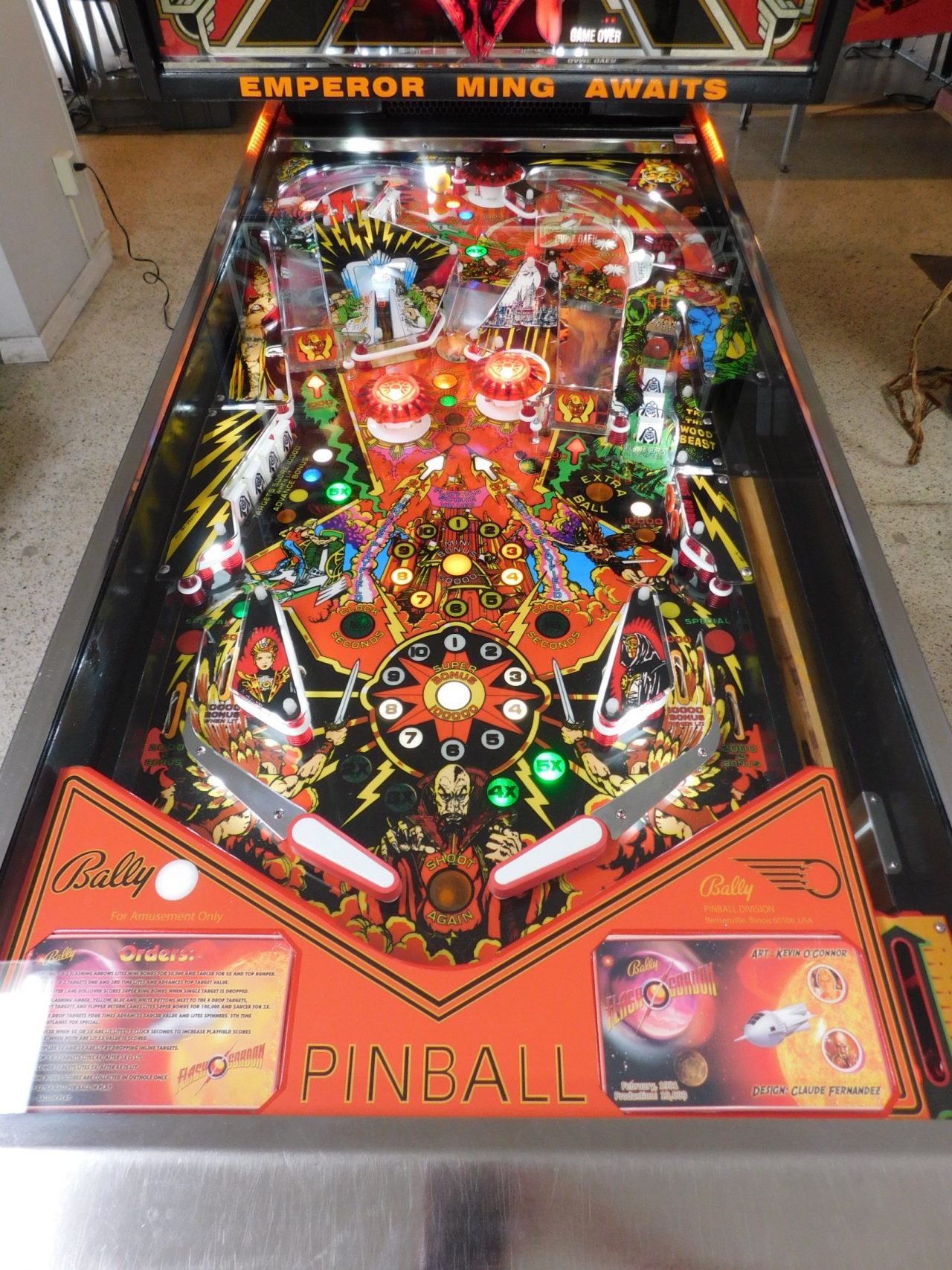 SOLD - 1981 Bally Flash Gordon (#6) - RESTORED LIKE NEW (AD) - Pinball ...
