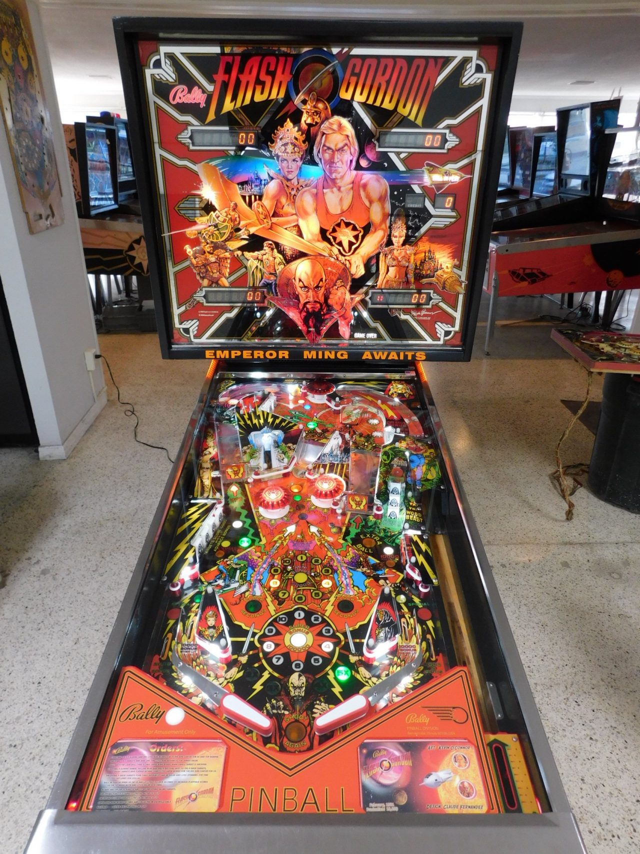 SOLD - 1981 Bally Flash Gordon (#6) - RESTORED LIKE NEW (AD) - Pinball ...