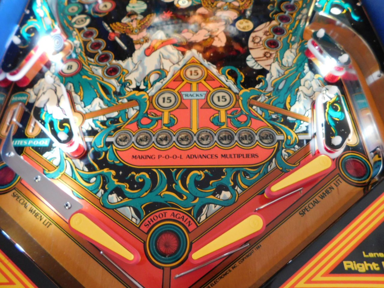 SOLD - 1984 Williams Laser Cue (#2) - Pinball Restorations, LLC.