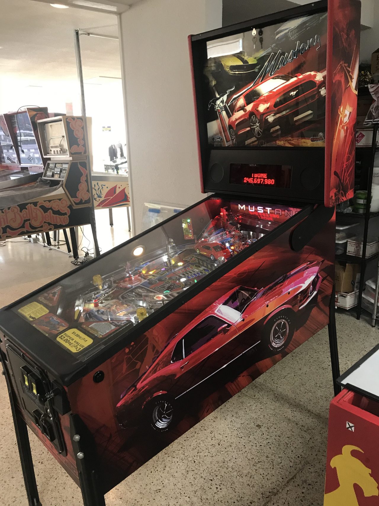 SOLD - 2014 Stern Mustang - Pinball Restorations, LLC.