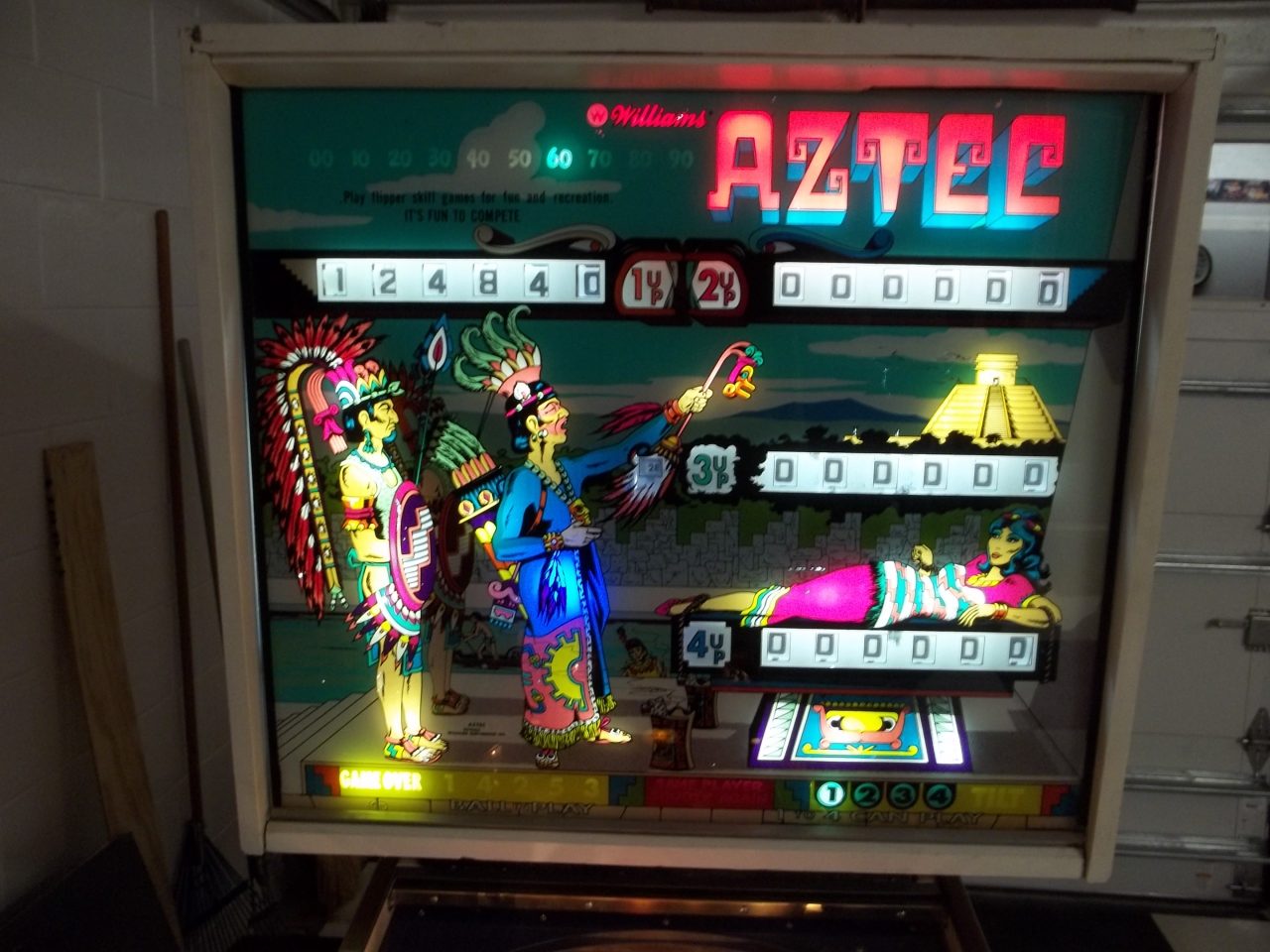 SOLD - 1976 Williams Aztec (1) - Pinball Restorations, LLC.