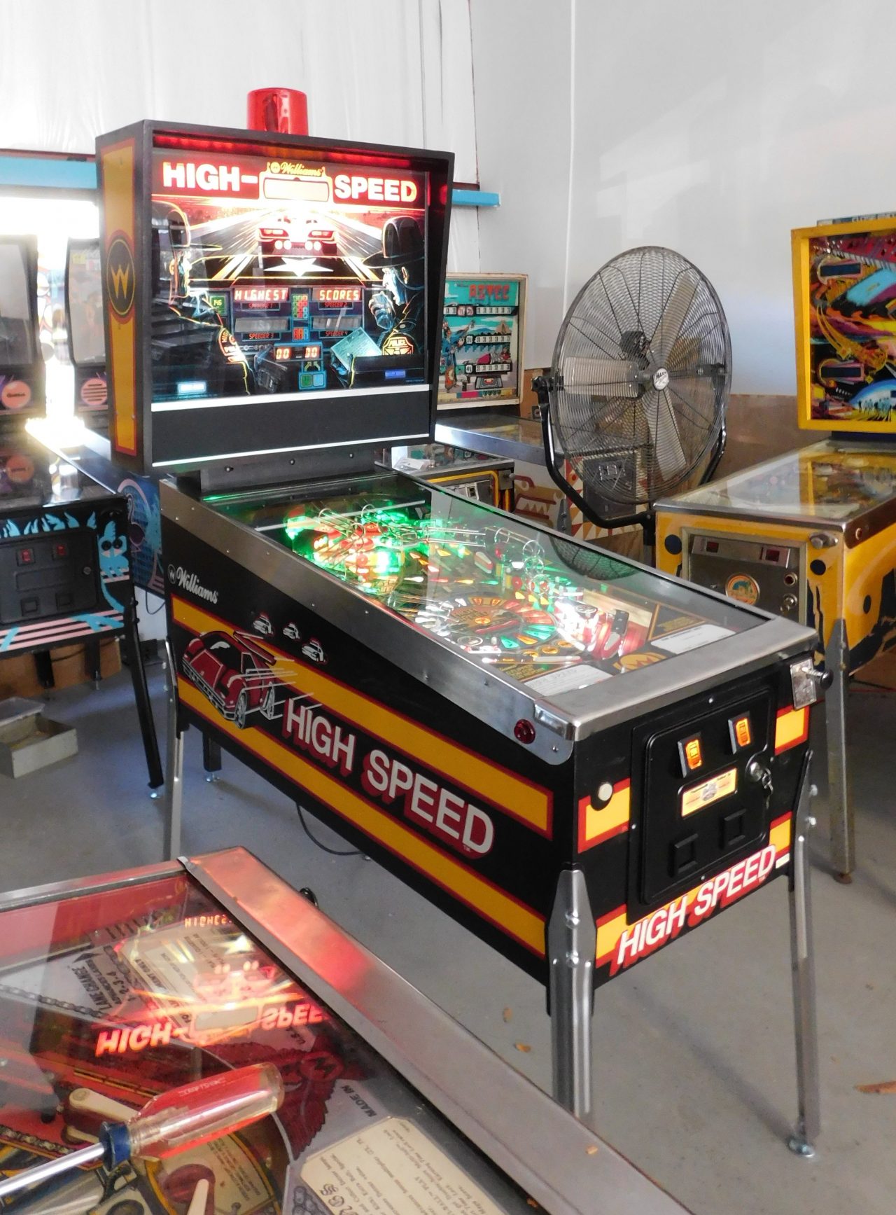 SOLD - 1986 Williams High Speed (#1) - Pinball Restorations, LLC.