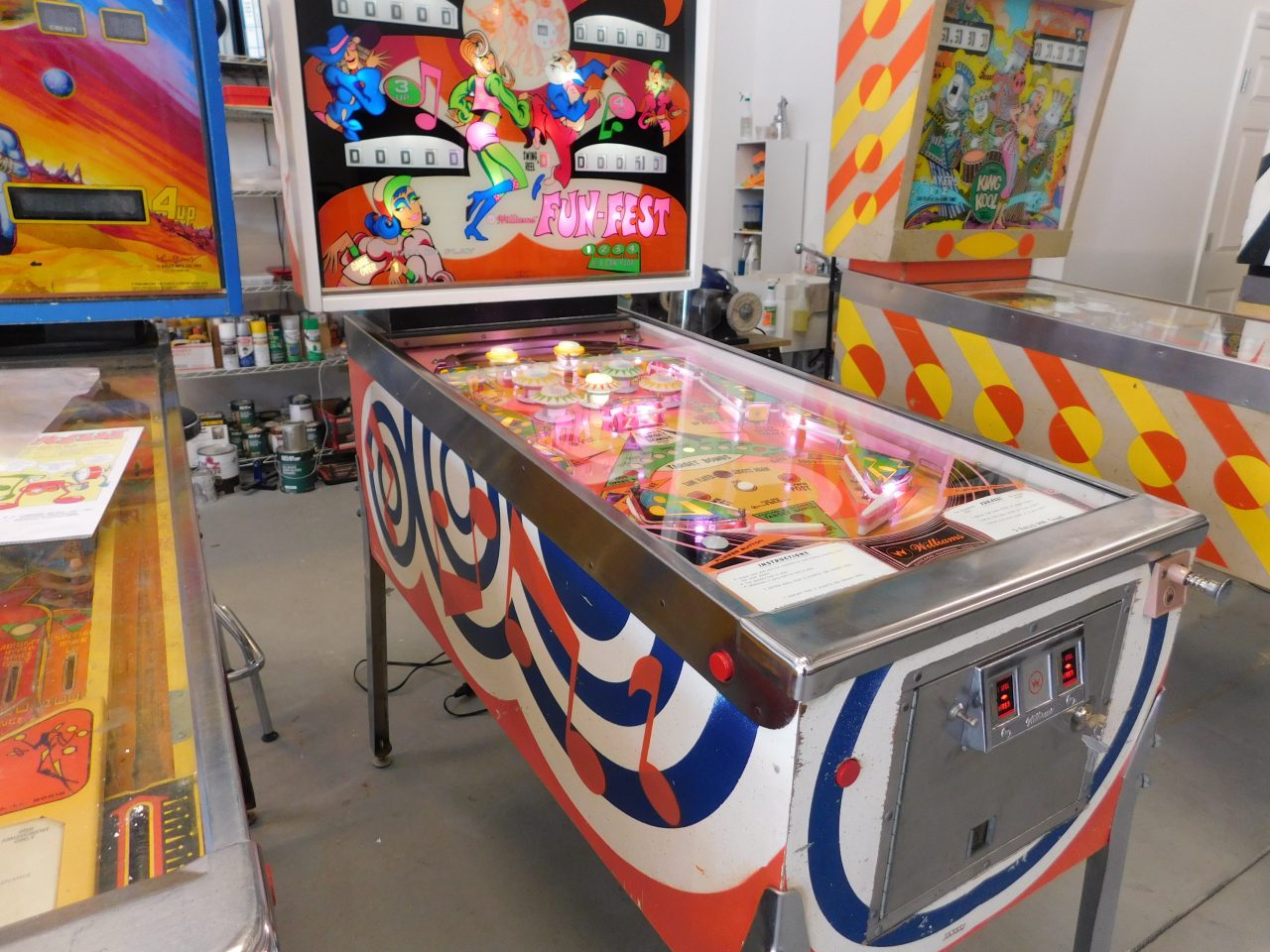 SOLD - 1973 Williams Fun Fest (#1) - Pinball Restorations, LLC.