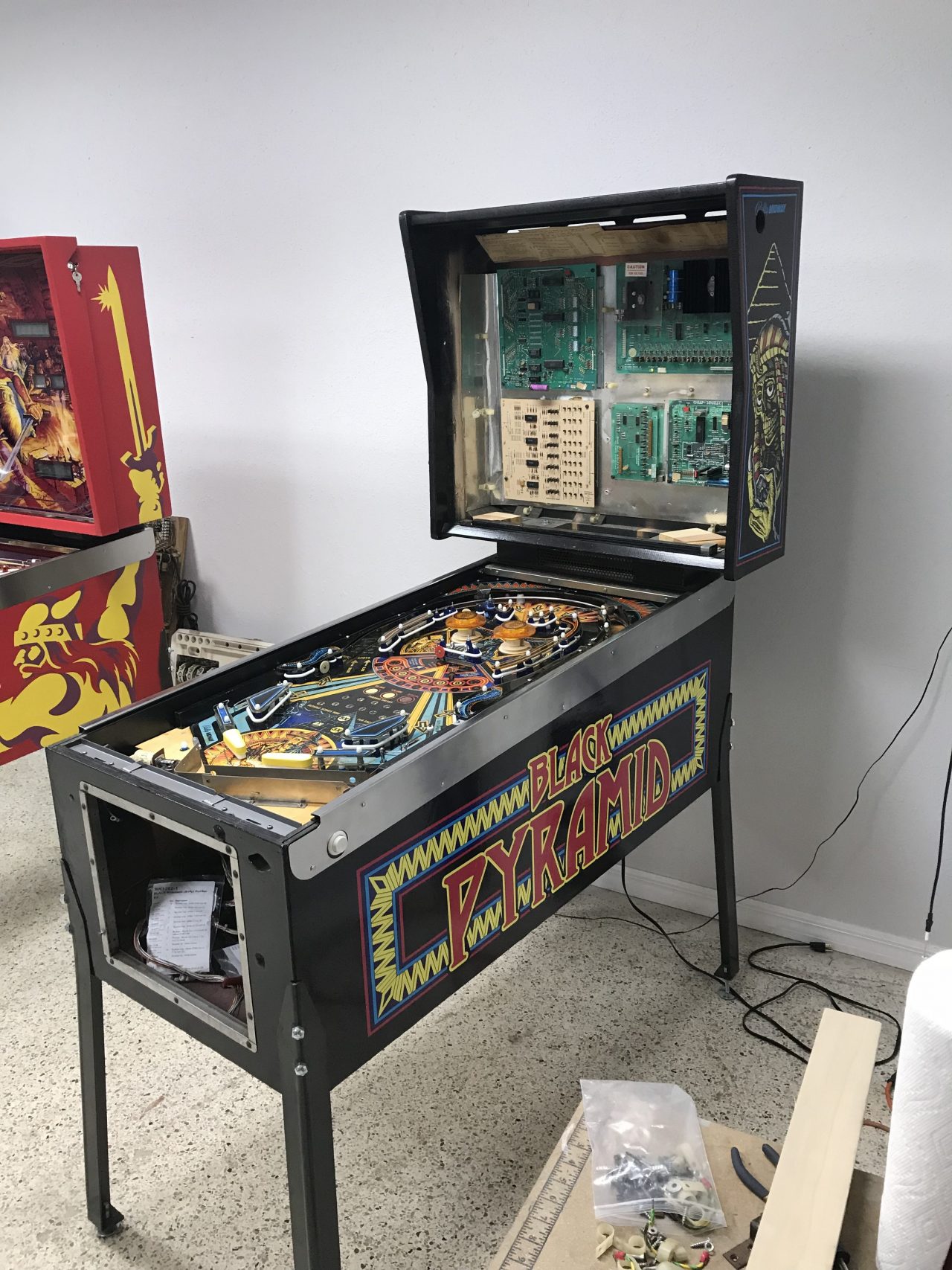 SOLD - 1984 Bally Black Pyramid (#1) - Pinball Restorations, LLC.