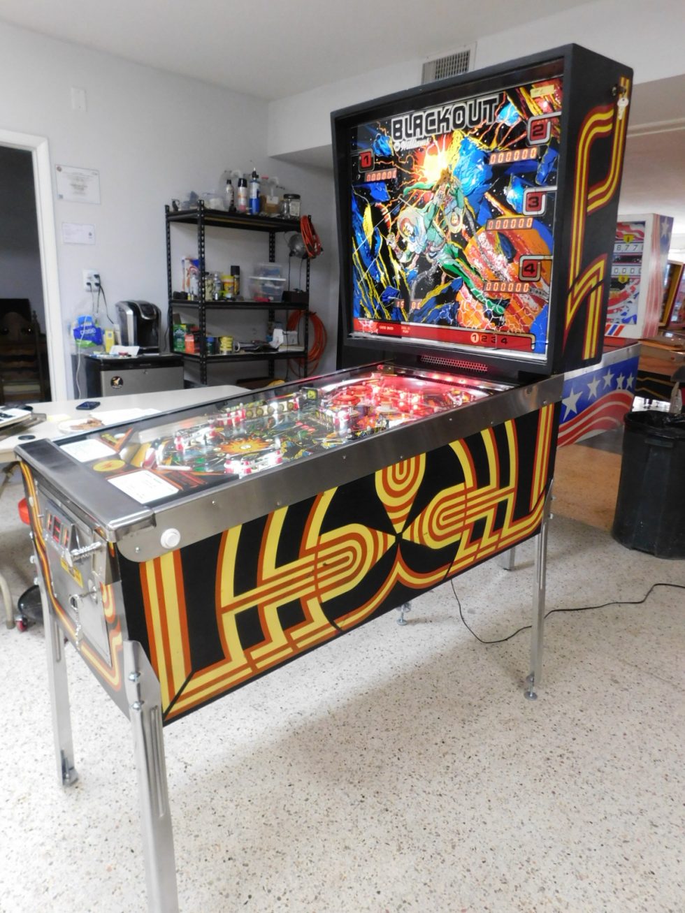 SOLD - 1980 Williams Blackout (#1) - Pinball Restorations, LLC.