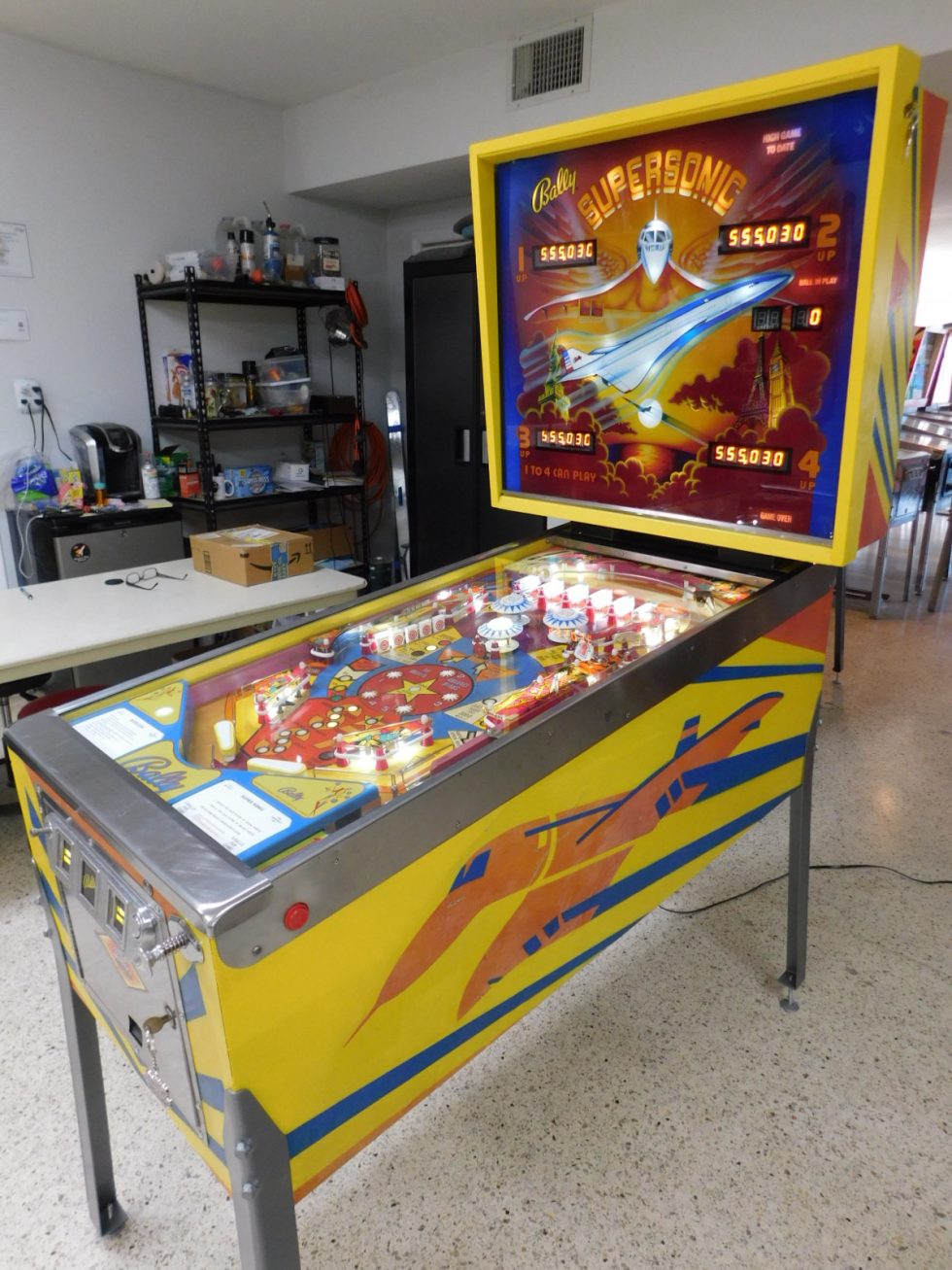 SOLD - 1979 Bally Supersonic (#5) - Pinball Restorations, LLC.
