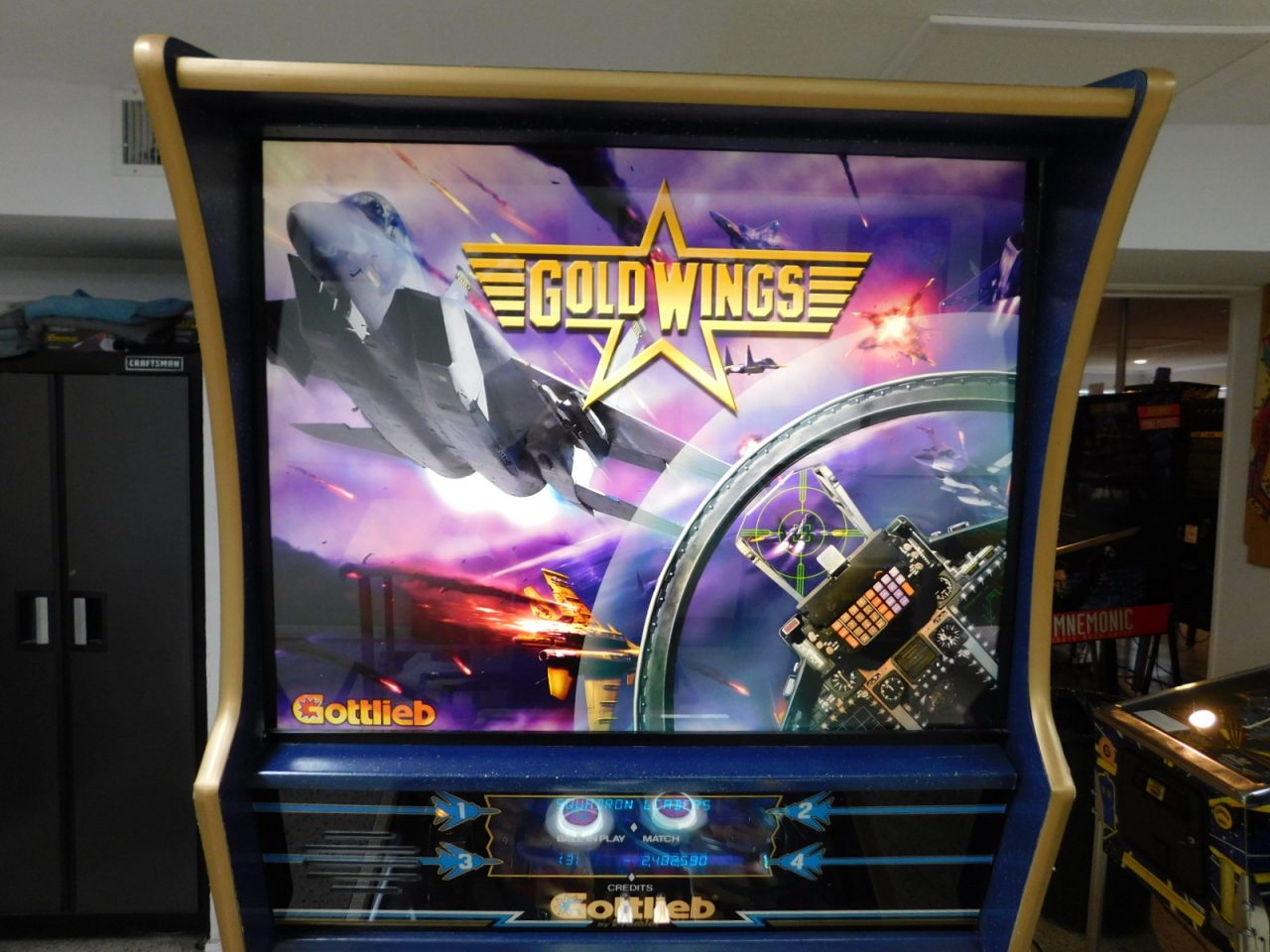 SOLD -1986 Gottlieb Gold Wings (#1) (2 ball Multi-ball) - Pinball ...