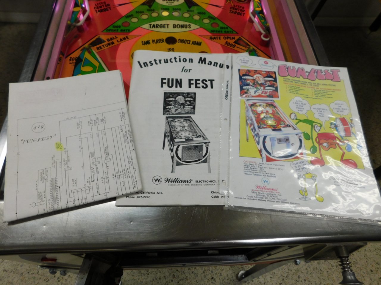 SOLD - 1972 Williams Fun Fest (Extremely fast playing EM game ...