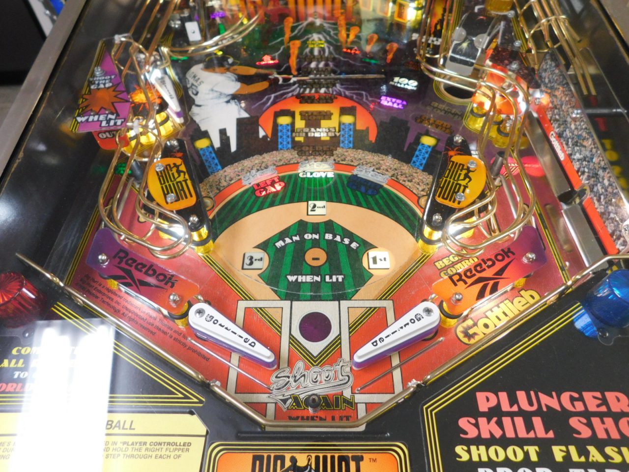 SOLD - Gottlieb Frank Thomas Big Hurt (#3) - Pinball Restorations, LLC.