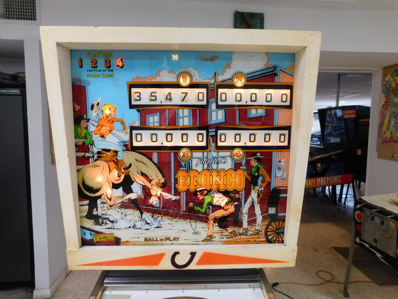 CUSTOMER OWNED - 1977 Gottlieb Bronco - Pinball Restorations, LLC.