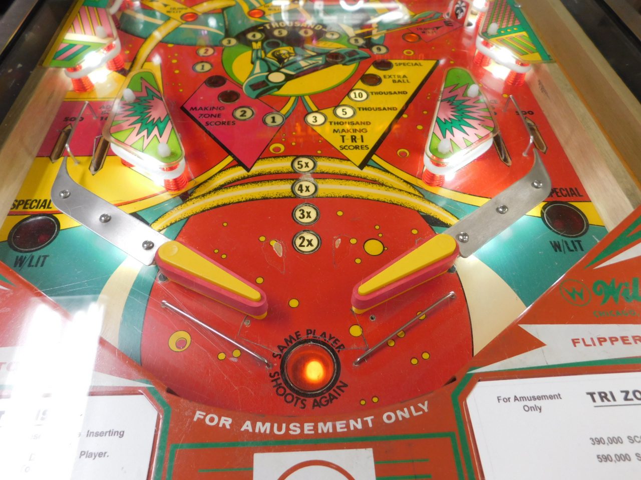 1979 Williams Tri Zone (Includes custom background sound added for ...