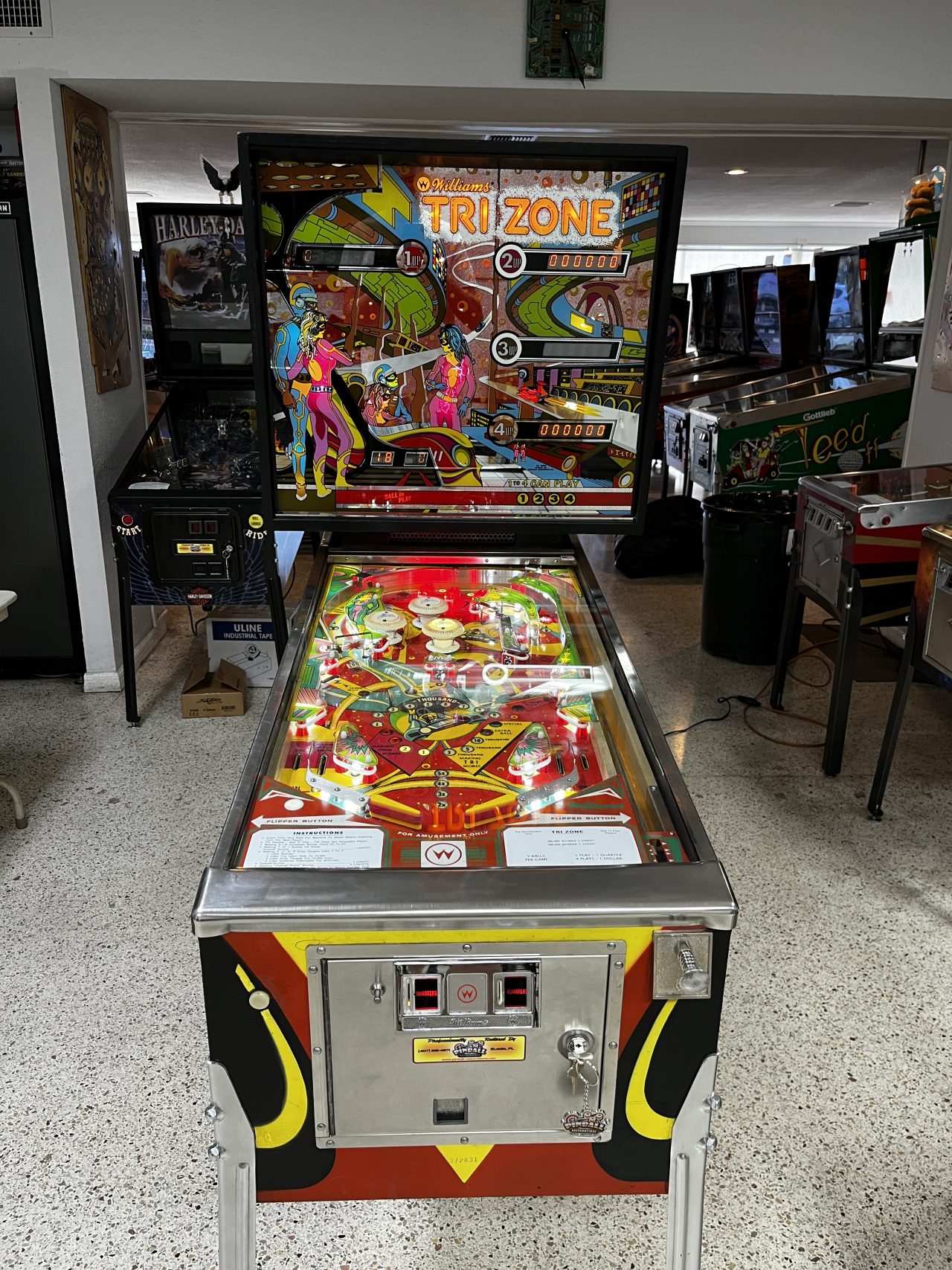1979 Williams Tri Zone (Includes custom background sound added for ...
