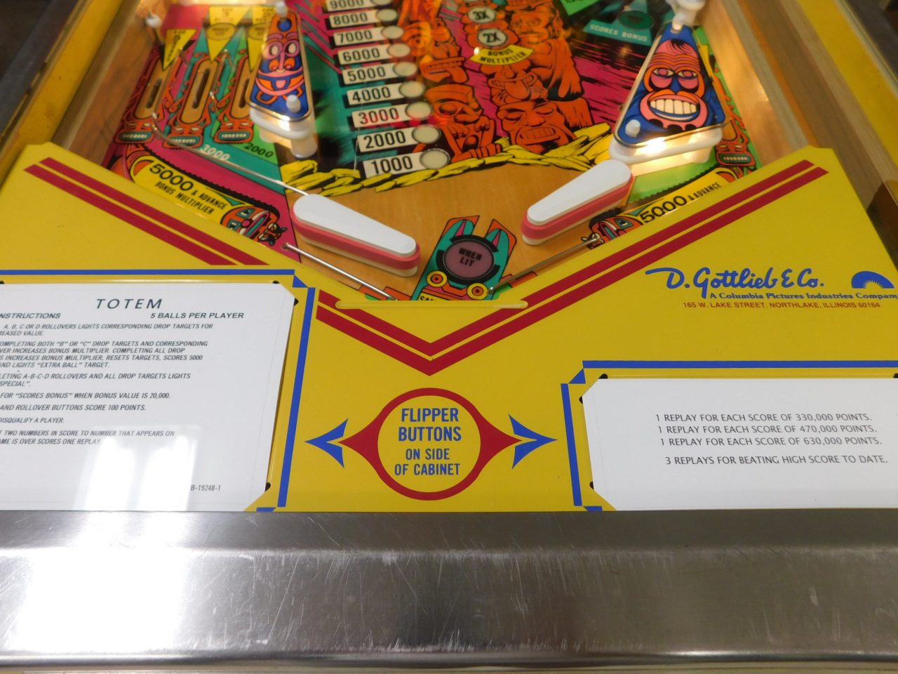 SOLD - 1979 Gottlieb Totem - Pinball Restorations, LLC.
