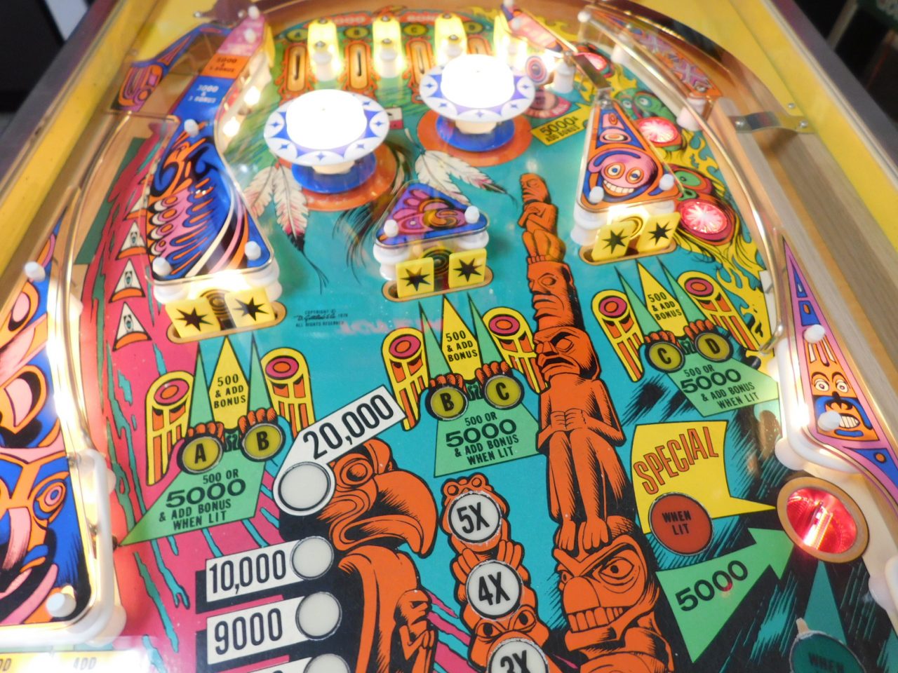 SOLD - 1979 Gottlieb Totem - Pinball Restorations, LLC.