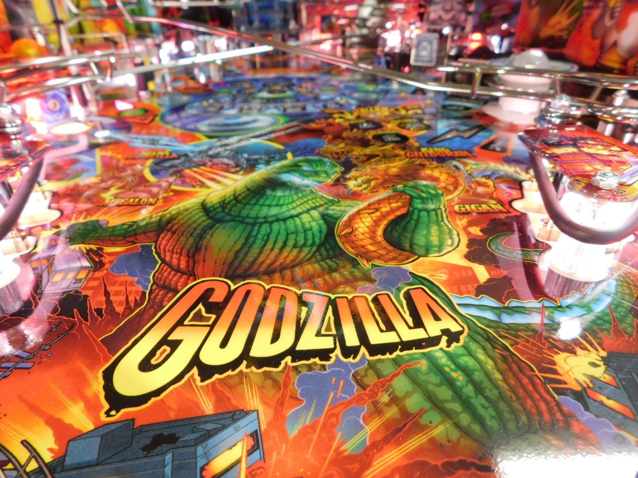 SOLD - BRAND NEW!!! - 2022 Stern Godzilla Pro (#2) (6 ball Multi-ball ...