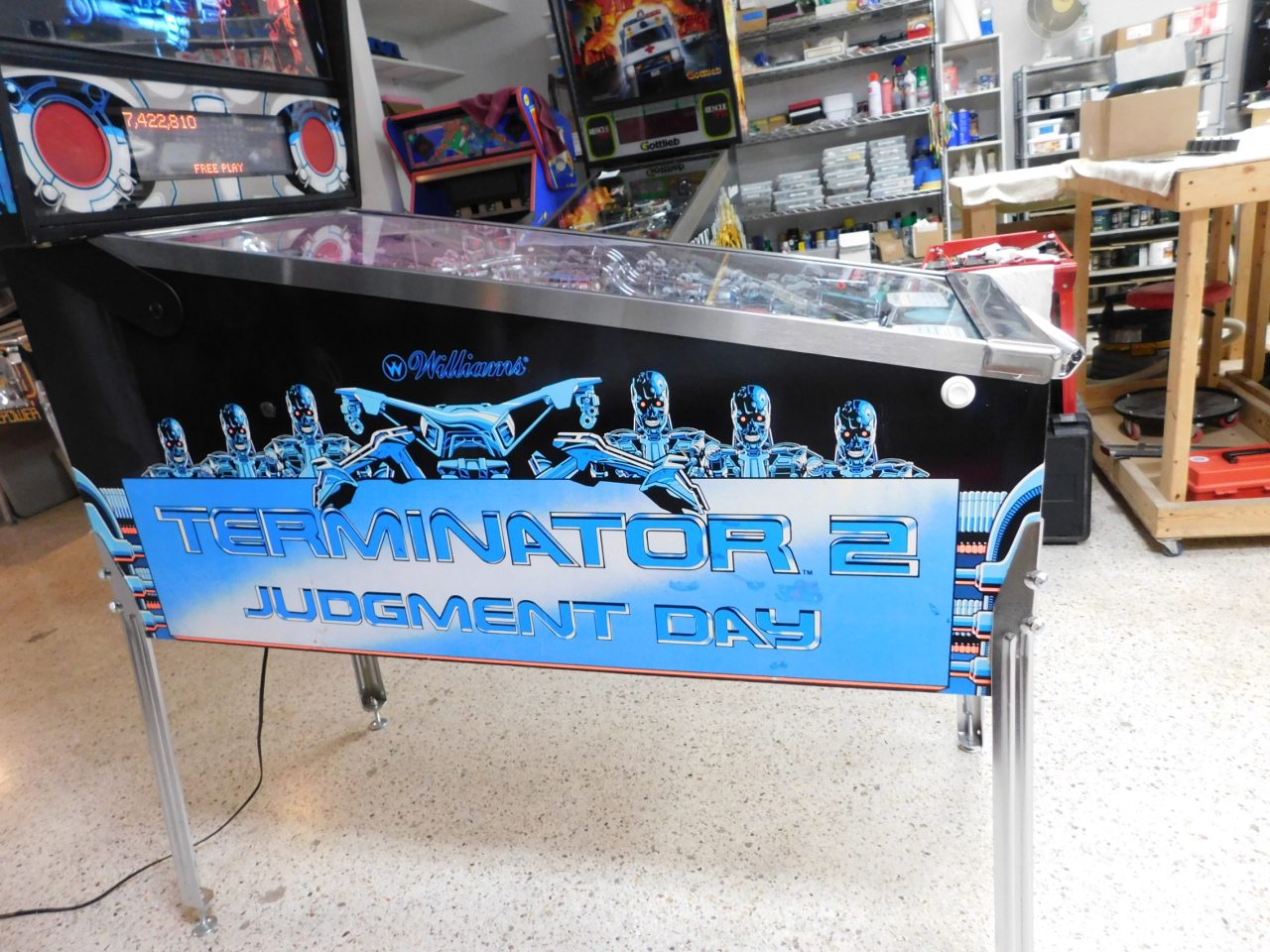 SOLD - 1991 Williams Terminator 2 (#1) (3 ball Multi-ball) (Chrome ...