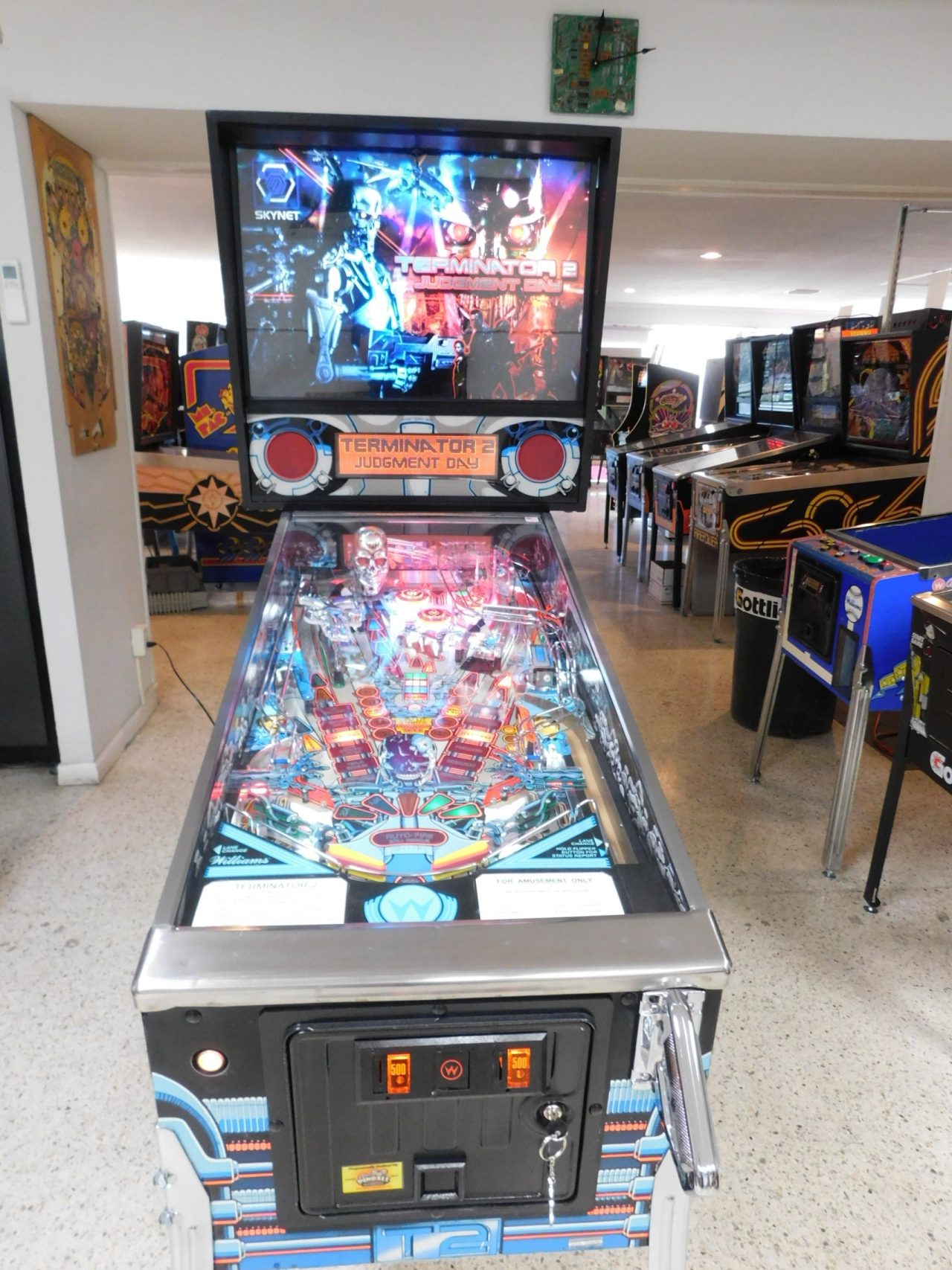 SOLD - 1991 Williams Terminator 2 (#1) (3 ball Multi-ball) (Chrome ...