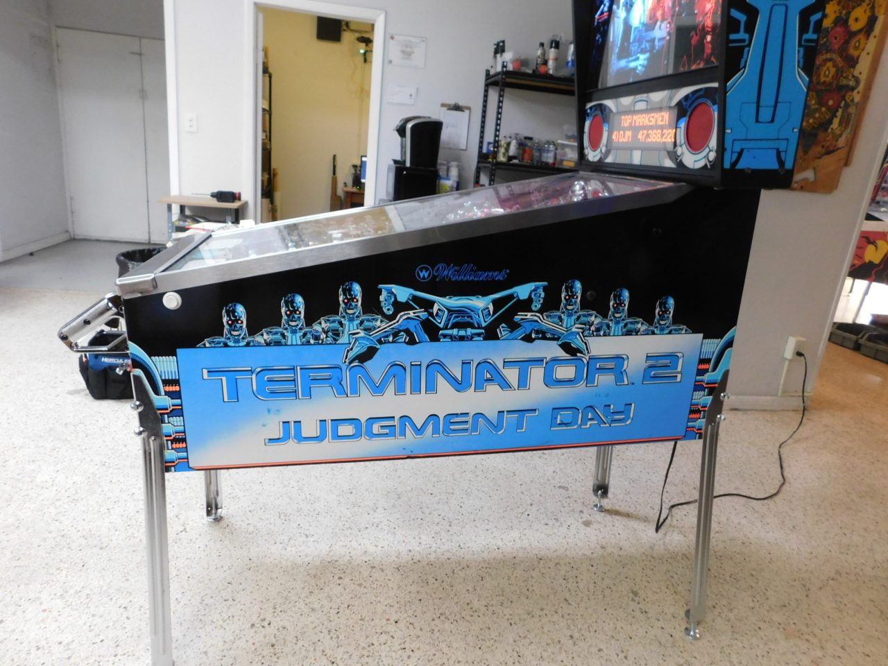 SOLD - 1991 Williams Terminator 2 (#1) (3 ball Multi-ball) (Chrome ...