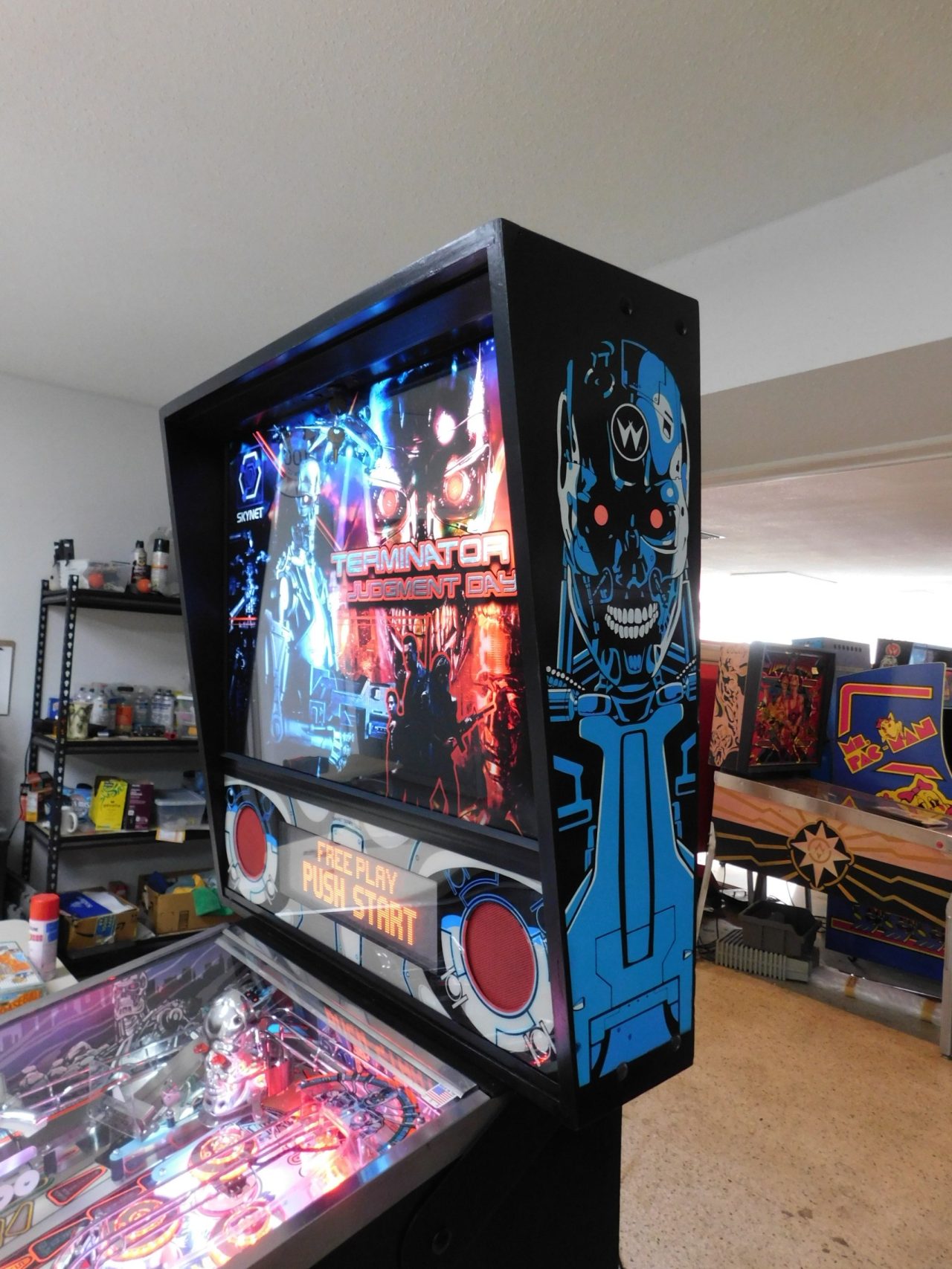 SOLD - 1991 Williams Terminator 2 (#1) (3 ball Multi-ball) (Chrome ...