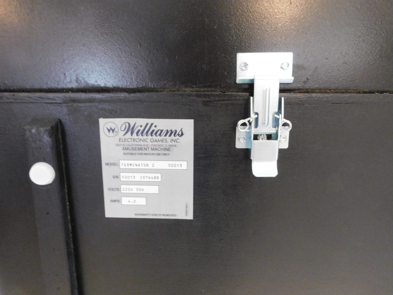 SOLD - 1991 Williams Terminator 2 (#1) (3 ball Multi-ball) (Chrome ...