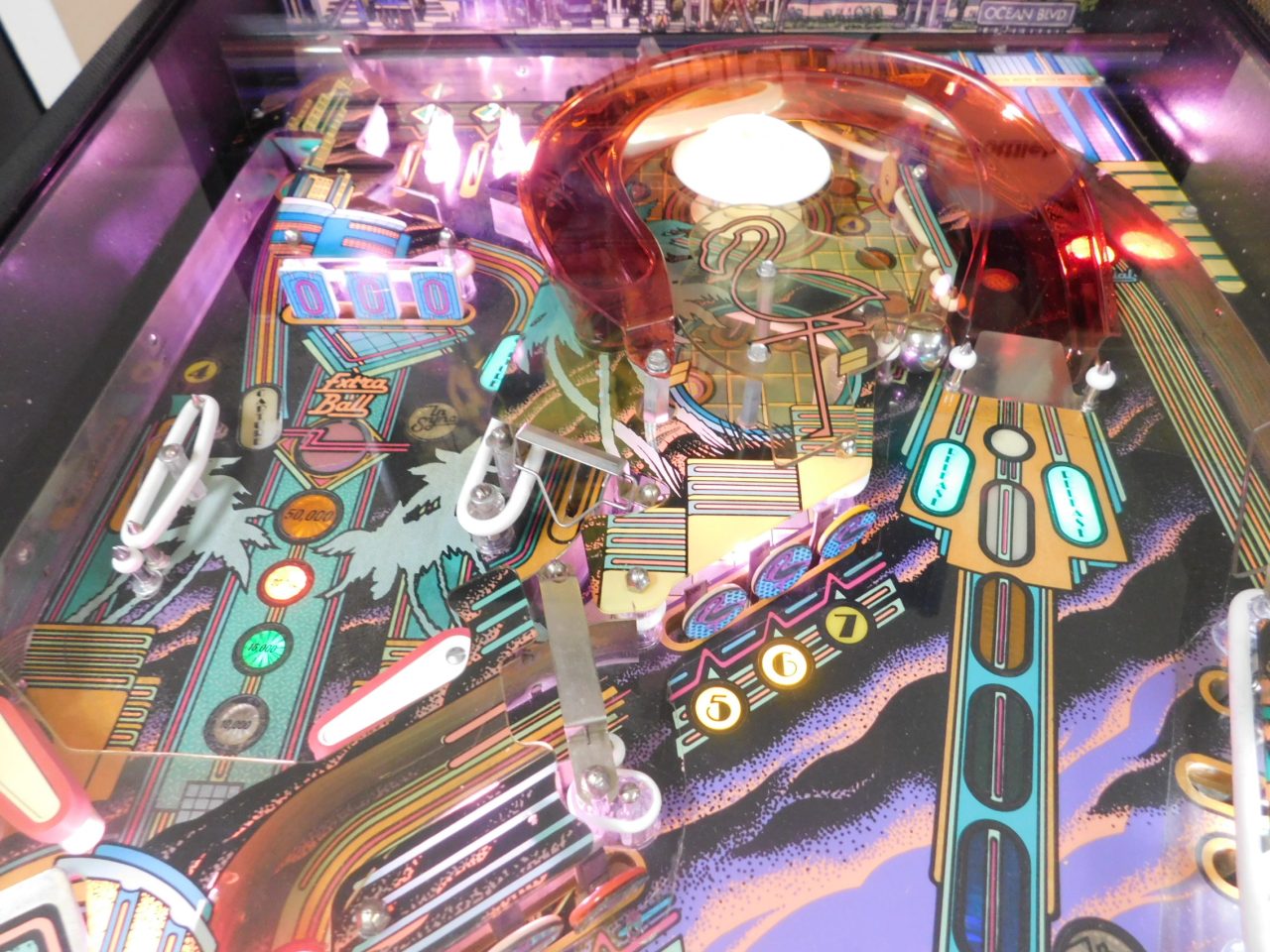 SOLD - 1986 Gottlieb Hollywood Heat (#5) (3 ball Multi-ball) (2 upper ...