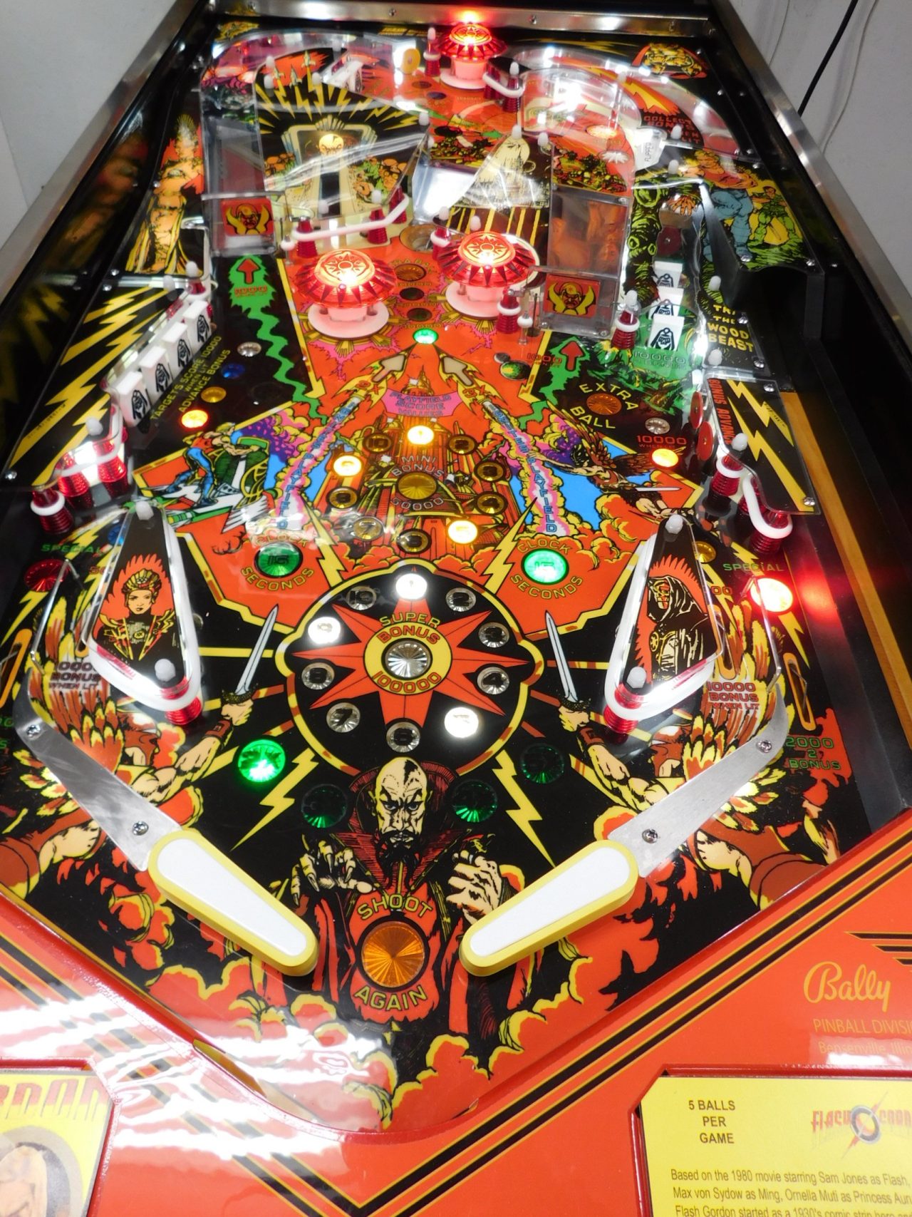 SOLD – 1981 Bally Flash Gordon (#10) – CUSTOM ARTWORK – MOVIE INSPIRED ...