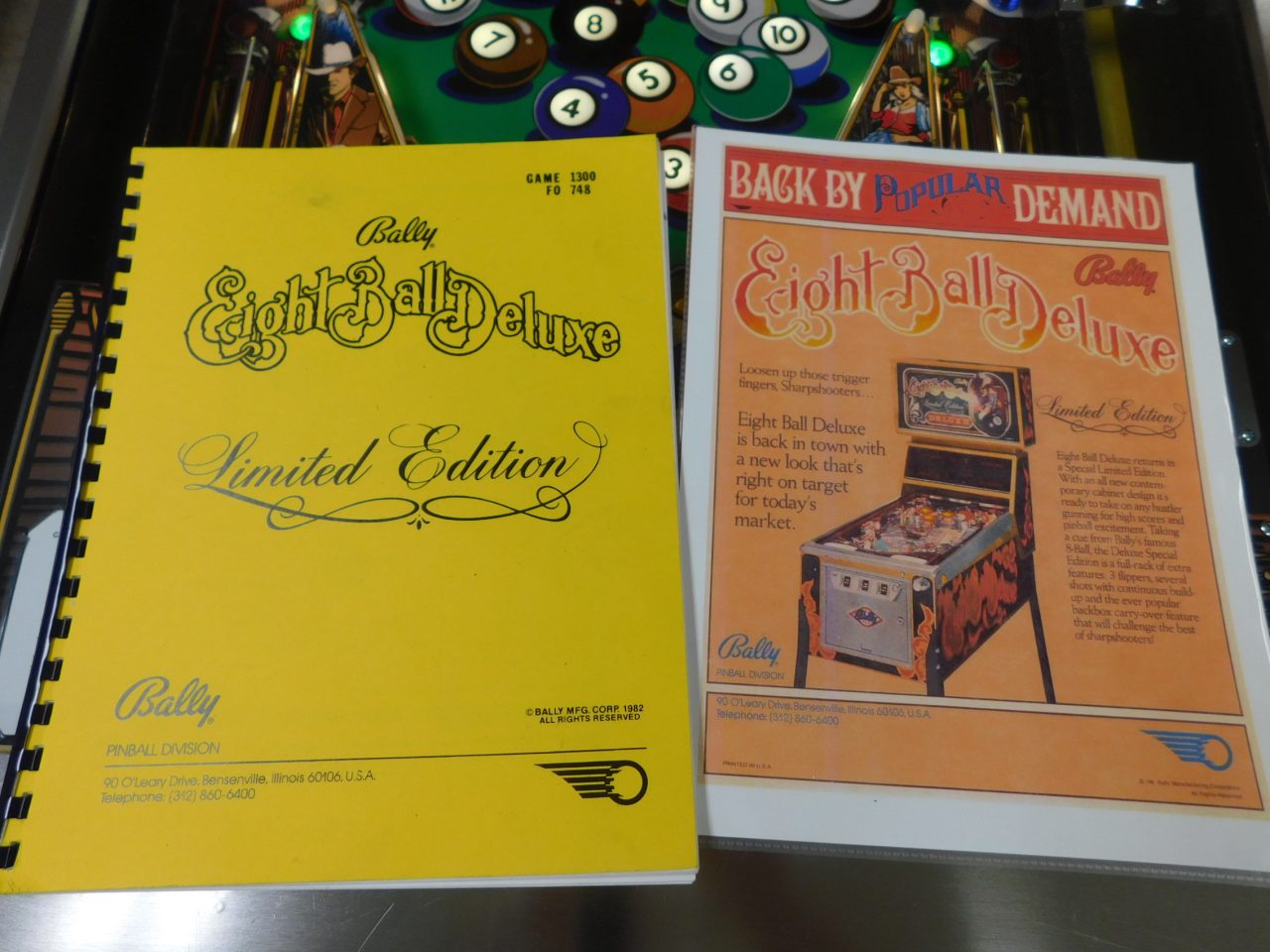 SOLD - 1982 Bally Eight Ball Deluxe Limited Edition (#6) (Like brand ...