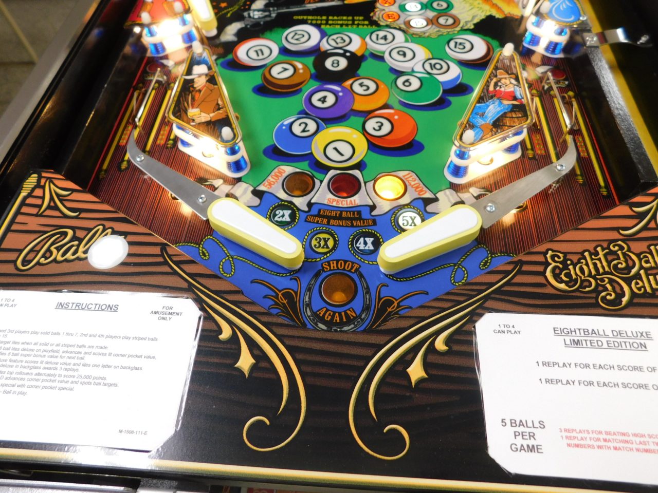 SOLD - 1982 Bally Eight Ball Deluxe Limited Edition (#6) (Like brand ...
