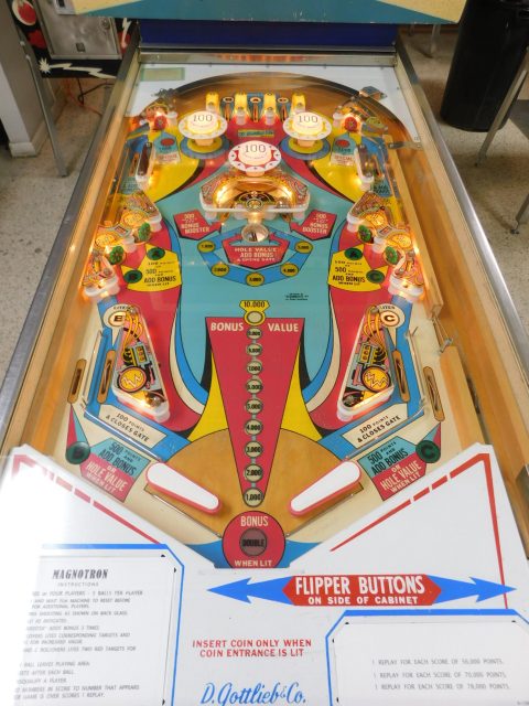 SOLD - 1974 Gottlieb Magnotron (#2) (4 player) - Pinball Restorations, LLC.