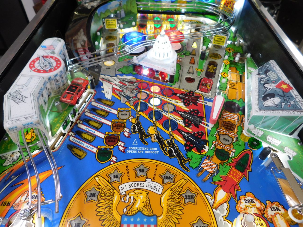 SOLD - 1988 Data East Secret Service (#2) (3 ball Multi-ball) EXCELLENT ...