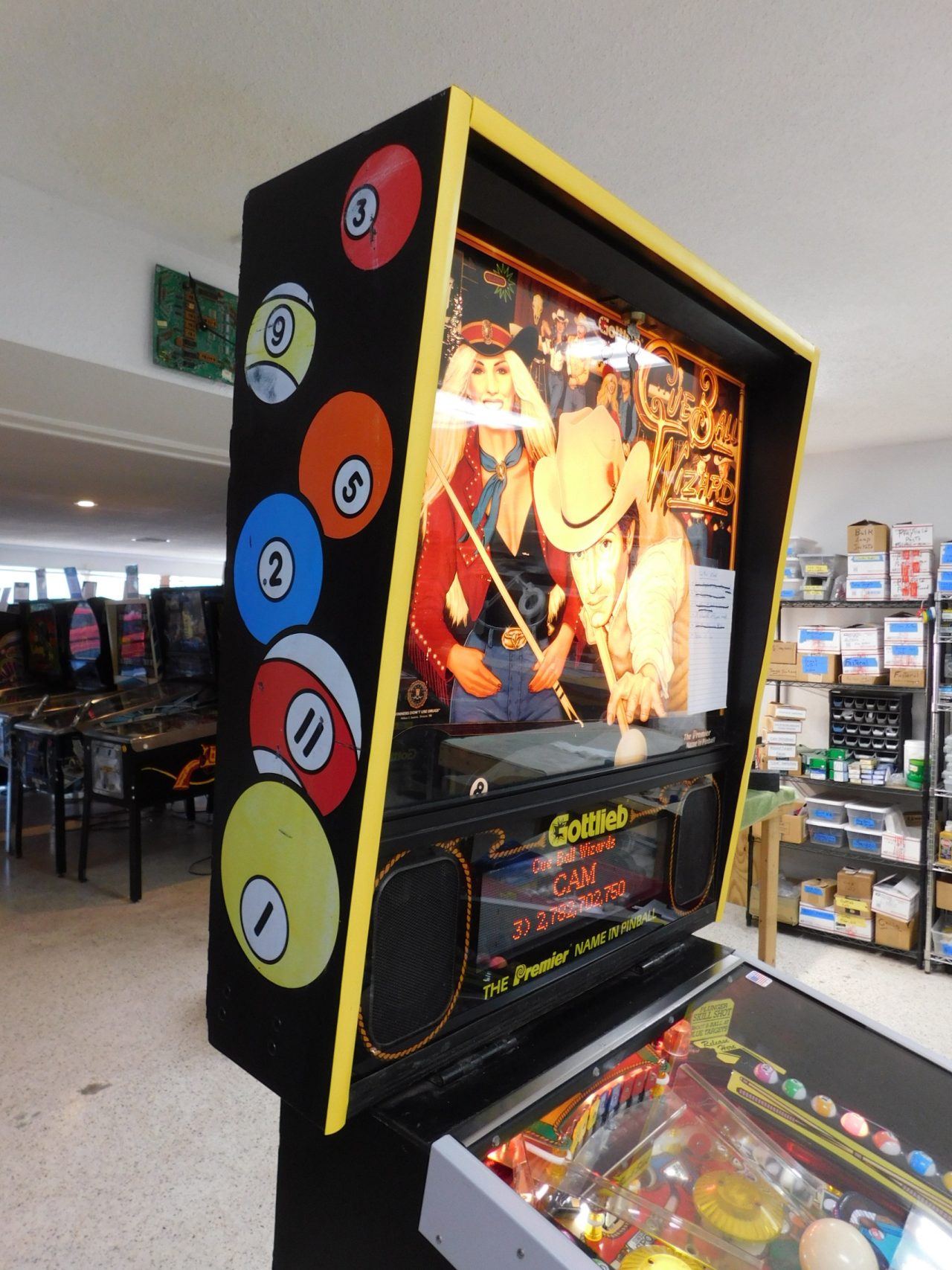 SOLD - 1992 Gottlieb Cue Ball Wizard (#2) (3 ball Multi-ball) - Pinball ...