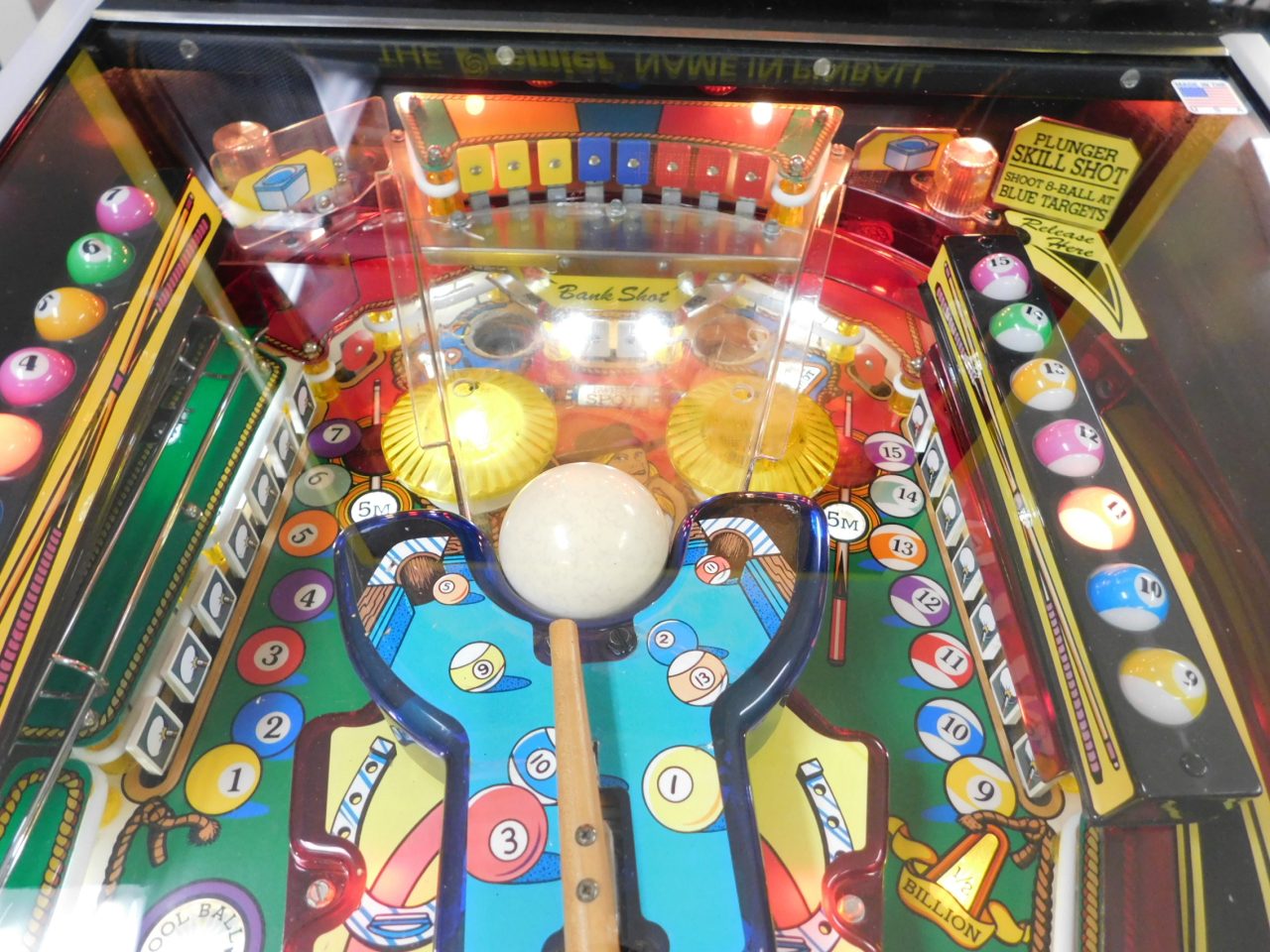 SOLD - 1992 Gottlieb Cue Ball Wizard (#2) (3 ball Multi-ball) - Pinball ...