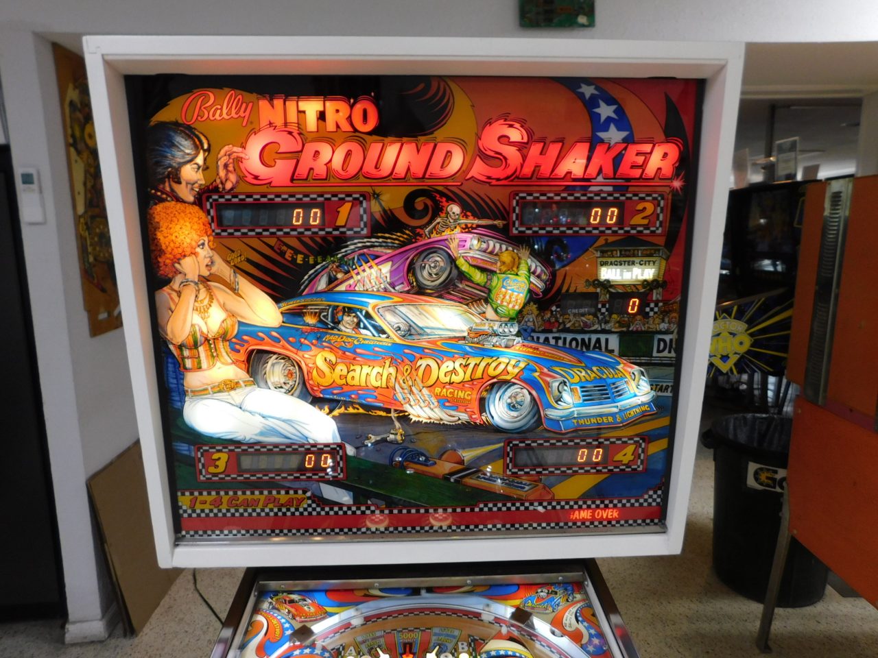 1980 Bally Nitro Ground Shaker (#4) (New playfield Hardtop) - Pinball ...