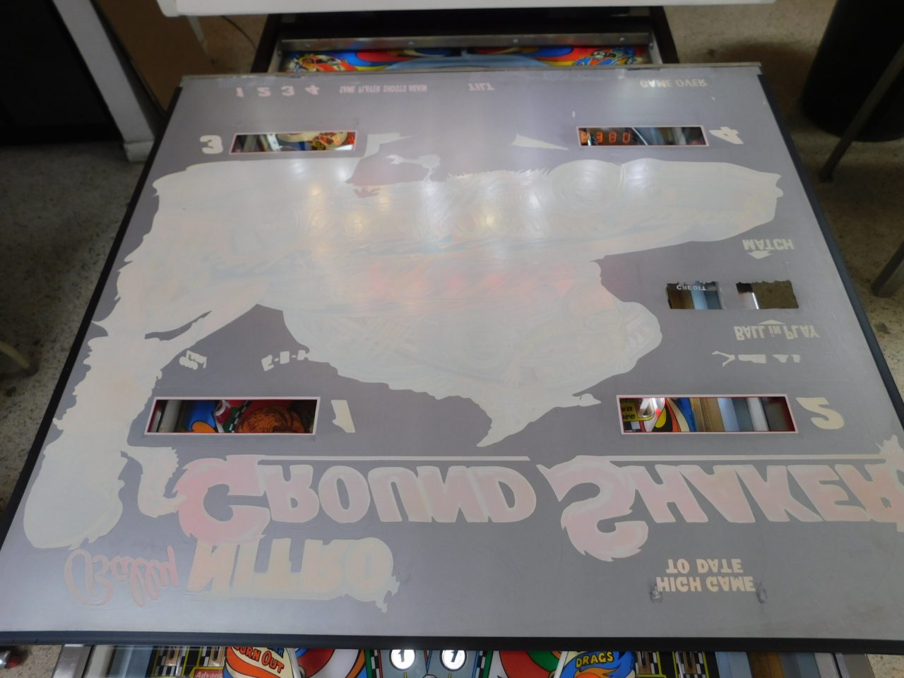 1980 Bally Nitro Ground Shaker (#4) (New playfield Hardtop) - Pinball ...